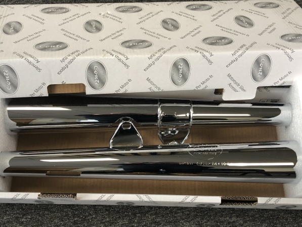 Pair Of Conti Silencers For Ducati 750 GT Sport & Super Sport ...